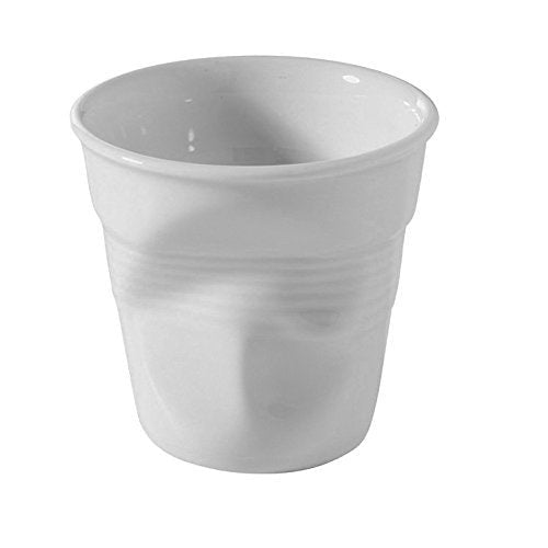 Revol Espresso Porcelain Crumpled Cup | White – Fina Tavola